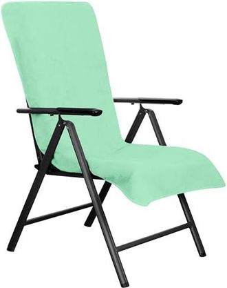 Brandsseller Housse en &Eacute;ponge pour Chaise de Jardin 65x130 cm - Coussin de Si&egrave;ge dExt&eacute;rieur en Coton 100% - Serviette XL Confortable, Antid&eacute;rapante, Lavable, Certi