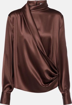 Brunello Cucinelli Blouse en soie m&eacute;lang&eacute;e