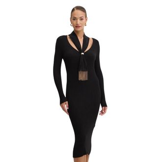 Simona Corsellini Midikleid aus Strick - - Dresses - Damen - Schwarzk - M