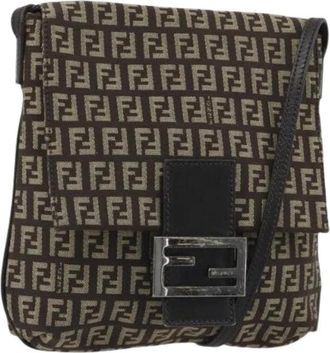 Fendi Sac bandouli&egrave;re Zucchino Pre-owned - Femme - Pre-owned - Brun - Taille: ONE Size