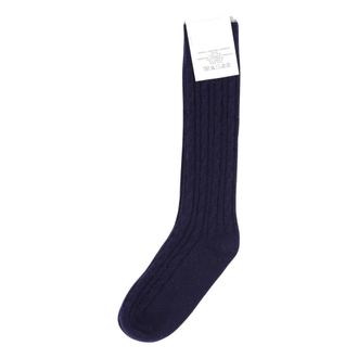 Eleventy Feine Zopfkashmir Socken - - Underwear - Herren - Blau - ONE SIZE