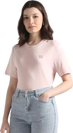 Calvin Klein Jeans Damen T-Shirt Kurzarm Badge Regular Rundhalsausschnitt