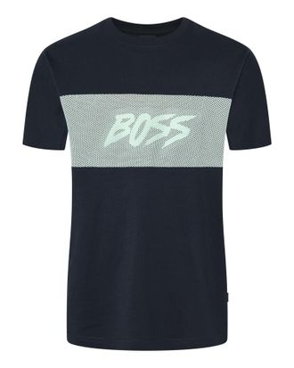 HUGO BOSS T-Shirt aus Baumwolle mit Front-Print in