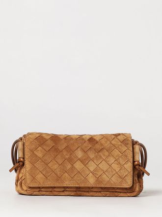 Bottega Veneta Sac port&eacute; &eacute;paule Notturno en cuir de veau su&eacute;d&eacute; avec motif Intrecciato