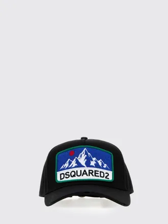 Dsquared2 Casquette de baseball en coton avec patch logo brod&eacute;