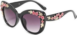 Generic Lunettes de soleil rétro oeil de chat pour homme et femme