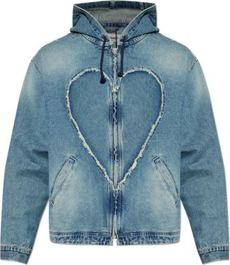 Carne Bollente unisex, Vestes, Bleu, Taille: S Denim Vestes