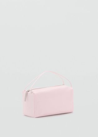 Mango Sac &agrave; &eacute;paule en nylon petit format rose p&acirc;le - Femme - Taille unique - MANGO