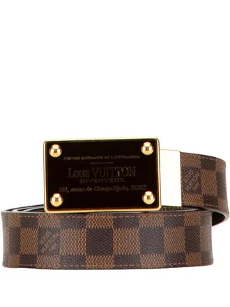 Louis Vuitton ceinture r&eacute;versible Inventeur (2008) - Marron