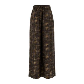Ganni Wide Hosen - - Trousers - Damen - Braun - XS