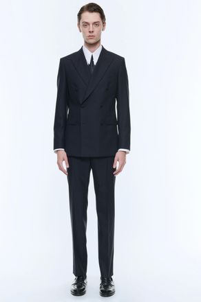 Fursac Smoking croisé en faille de laine - Taille 46 - Homme