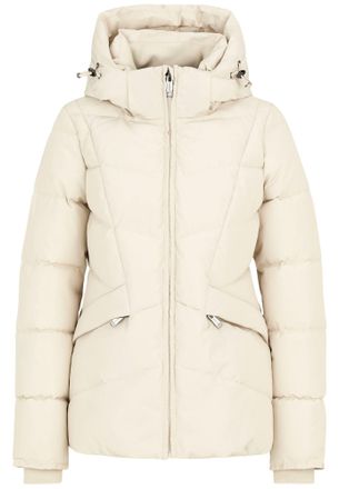 Covered Damen Steppjacke Anna2, Gr&ouml;&szlig;e:L, Farbe:Beige