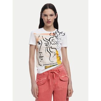 Desigual T-Shirt Collection 25SWTKAC Wei&szlig; Regular Fit