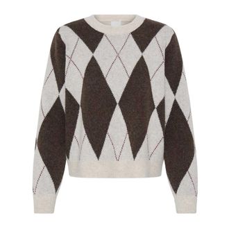 Ichi Ichi, Femme, Pulls, Multicolore, Taille: 42 FR Maille &agrave; col rond