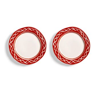 &Klevering Assiettes en porcelaine Festivo - Set de 2 &Klevering