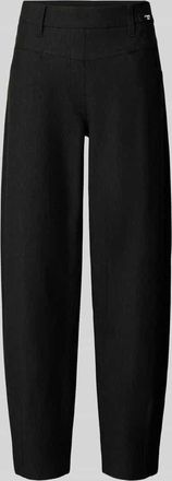 Cambio Regular Fit Barrel Leg Hose mit Label-Detail