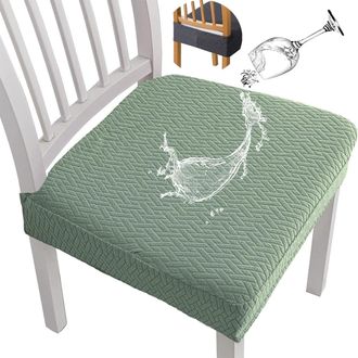 Generic wasserdichte Polyester-Stuhlbezüge, Hochelastisch, Abnehmbare Stuhlbezüge, Waschbar, Ganzjahres, für Esszimmer, Schlafzimmer Innenbereich Garten Party