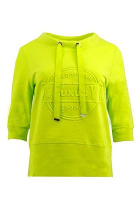 Passioni Sweatshirt mit 3/4 &Auml;rmeln und 3D Schriftzug