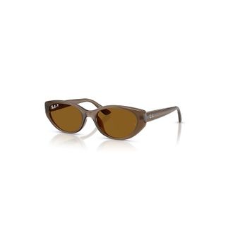 Ray-Ban Rb4457d Bio-based Sonnenbrillen Braun Transparent Fassung Braun Glas Polarisiert 55-19