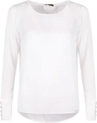 Fracomina Rundhalsbluse - - Blouses & Shirts - Damen - Wei&szlig; - XL