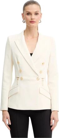 Elisabetta Franchi Blazer Double-breasted - Femme - Vestes - Beige - Taille: 36 FR