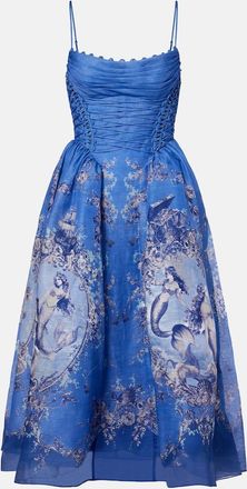 Zimmermann Bustier-Kleid Rebellion aus Leinen und Seide