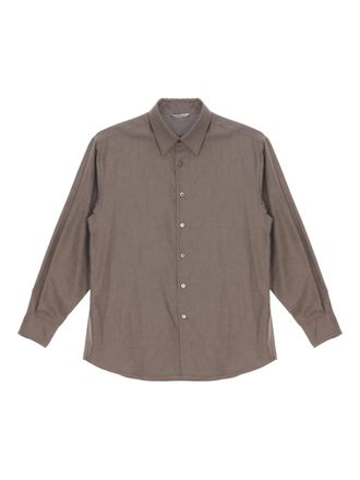 Auralee chemise en laine - Marron