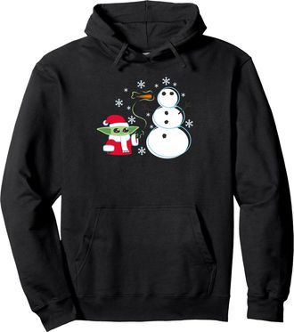 Star Wars Mandalorian Baby Yoda Winter Pullover Hoodie