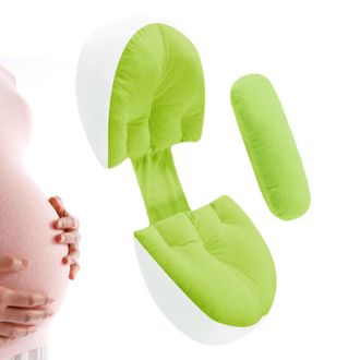 Generic Schwangerschaftskissen - Bequemes Eckkissen für Seitenschlaf, ergonomische Bauchunterstützung | Atmungsaktive Mutterschaft mit abnehmbarem Bezug, schw