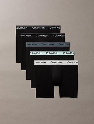 Calvin Klein Lot de 5 Boxers longs - Microfibre Stretch