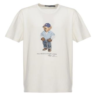 Ralph Lauren Homme, Tops, Blanc, Taille: M T-Chemises