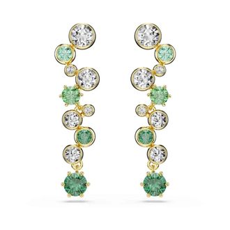 Swarovski Femme, Accessoires, Vert, Taille: ONE Size Boucles doreilles avec Cristaux pour &Eacute;l&eacute;gance Quotidienne
