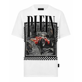 Philipp Plein T-Shirt Rundhalsausschnitt Kurzarm - - Tops - Herren - Wei&szlig; - S