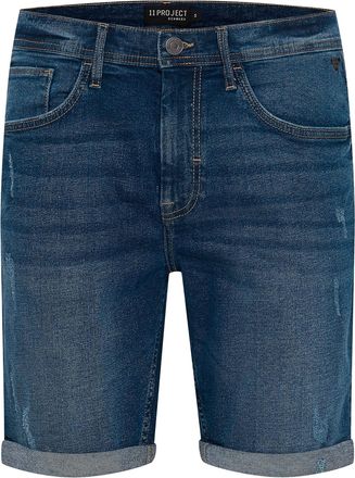 11 Project PRVetle Herren Jeans Shorts Kurze Denim Hose mit Stretch Regular Fit, Größe:S, Farbe:Denim Middle Blue (200291)