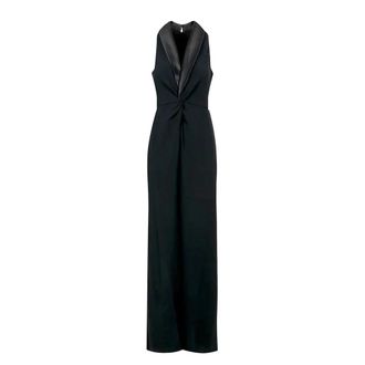 Ralph Lauren &Auml;rmelloser Jumpsuit mit Schalkragen - - Jumpsuits & Playsuits - Damen - Schwarzk - 3XS