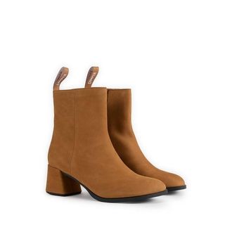 Camper Bottines &agrave; talon en cuir su&eacute;d&eacute;