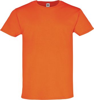 Fruit Of The Loom Iconic 195 Ringspun Premium T | T-Shirt Herren & Damen - 100% Baumwolle, 190-195 g/m&sup2;, hochwertig & weich, ideal f&uuml;r Druck & Alltag, Farbe:orange, Gr&ouml;