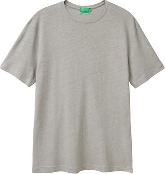 Benetton T- Shirt 39ivu104i, Gris, 3XL Hommes