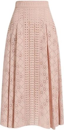 Alberta Ferretti Femme, Jupes, Rose, Taille: 34 FR Sangallo Lace Long Skirt