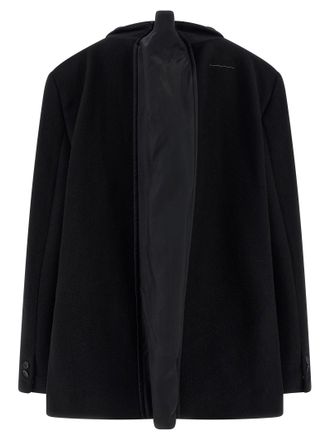Maison Margiela Womens Black Virgin Wool Blazer Clothing