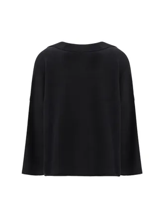 Alanui Womens Sweater With Polo Collar Black