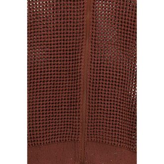 Brunello Cucinelli Cotton Mesh Cardigan - Brown