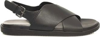Cerruti Sandale en cuir tress&eacute; - Homme - Chaussures - Noir - Taille: 40 EU