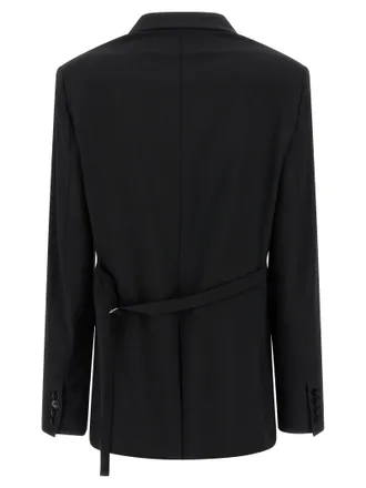 Nensi Dojaka Womens Black Virgin Wool Blazer Clothing