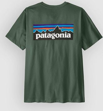 Patagonia P-6 Logo T-Shirt canopy green