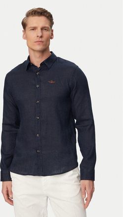 Aeronautica Aeronautica Militare Hemd 261CA1321UCT03089 Dunkelblau Regular Fit