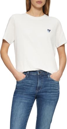s.Oliver T-Shirt im Relaxed Fit mit Herz-Stickerei