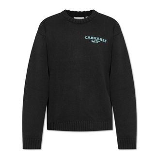 Carhartt Work in Progress Pullover mit Logo - - Knitwear - Herren - Schwarzk - XL