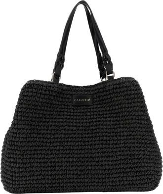 Caf&egrave;noir Femme, Sacs, Noir, Taille: ONE Size Crochet Shoulder Bag