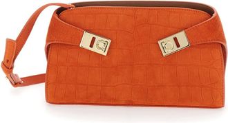 Ferragamo Femme, Sacs, Orange, Taille: ONE Size Hug Mini Crossbody Bag